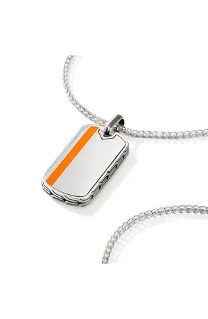 John Hardy Tag Pendant Necklace