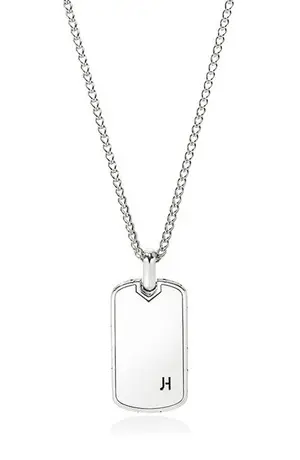 John Hardy Tag Pendant Necklace