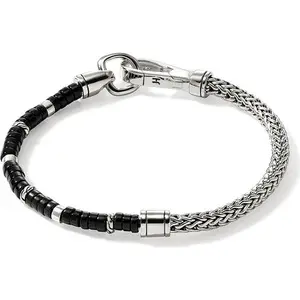 John Hardy Heishi Chain Bracelet - Treated Black Onyx