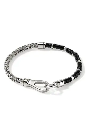 John Hardy Heishi Chain Bracelet - Treated Black Onyx