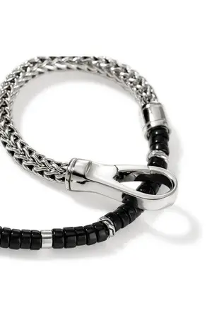 John Hardy Heishi Chain Bracelet - Treated Black Onyx
