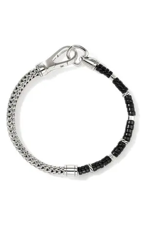 John Hardy Heishi Chain Bracelet - Treated Black Onyx