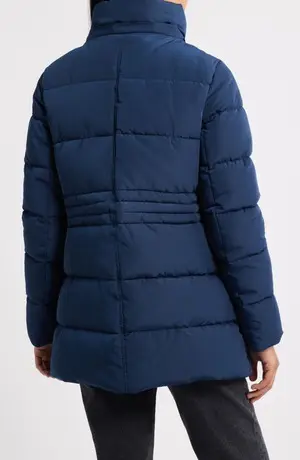 Sam Edelman Parka With Removable Hood - Navy