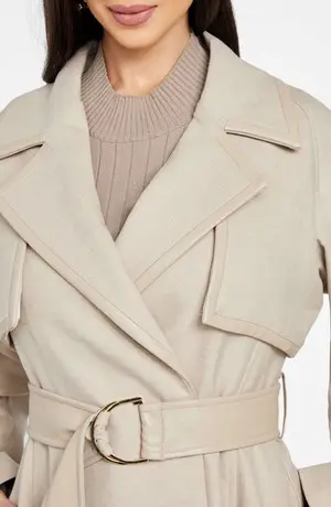 MARCIANO Belted Longline Trench Coat