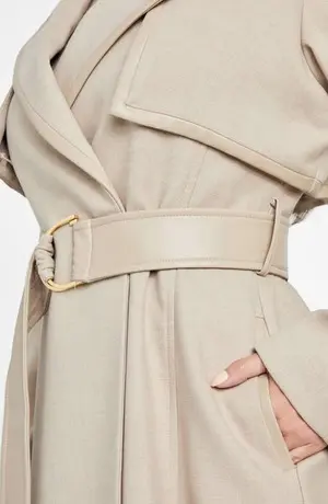 MARCIANO Belted Longline Trench Coat