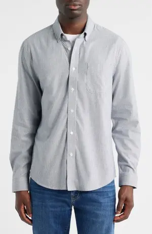 Rails Vance Stripe Cotton Blend Button-down Shirt