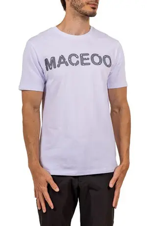 MACEOO Logo Cotton Graphic T-shirt