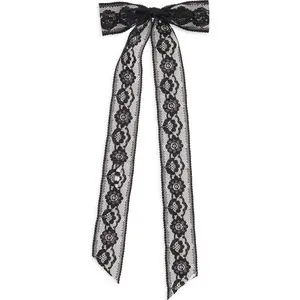 Bp. Lace Bow Barrette - Black