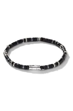 John Hardy Sterling Silver Heishi Bead Bracelet