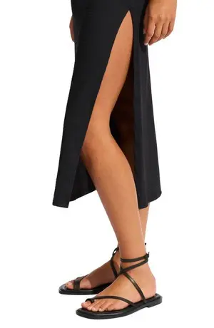 Seafolly Cutout Midi Dress - Black
