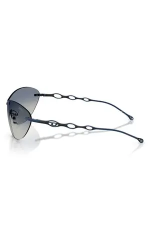 DIESEL® 135mm Gradient Oval Shield Sunglasses