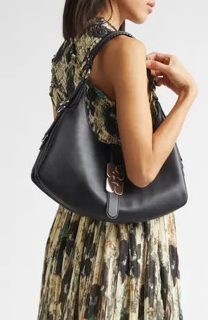 GANNI Small Kat Shoulder Bag - Black
