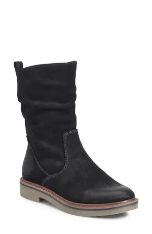 COMFORTIVA Renata Water Resistant Boots - Black Suede