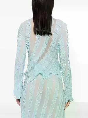 ANNI SALONEN Ruffled Shirt - Blue