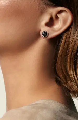 John Hardy Essentials Stud Earrings - Black