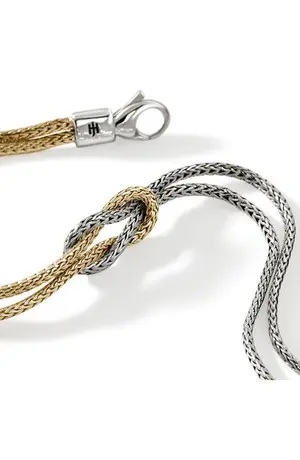 John Hardy Love Knot Bracelet - Silver/gold