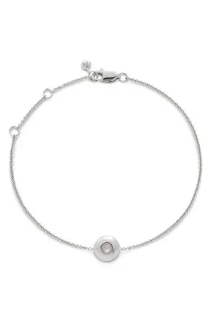 Monica Vinader June Birthstone Moonstone Bracelet - Sterling Silver/moonstone