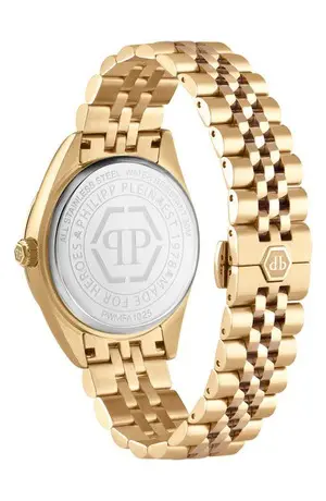 Philipp Plein Date Superlative Two-tone Bracelet Watch - Ip Yellow Gold