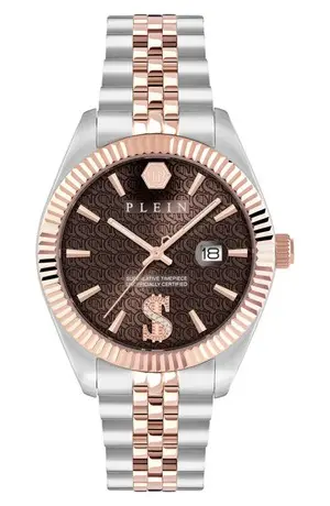 Philipp Plein Date Superlative Two-Tone Bracelet Watch Two Tone