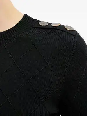 MARCIANO Diamond-effect Button Sweater