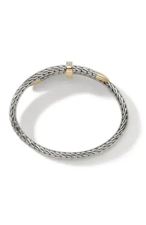 John Hardy Spear Pavé Diamond Flex Bracelet