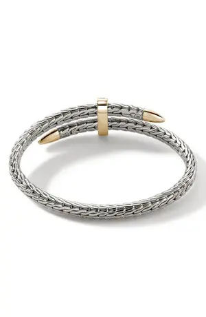 John Hardy Spear Flex Cuff With Diamonds