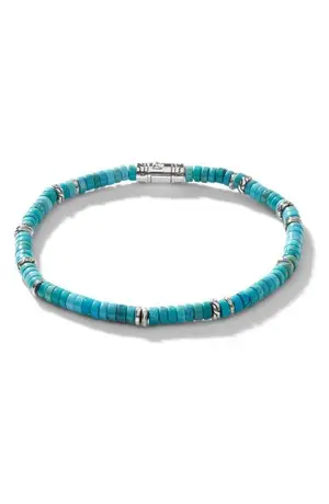 John Hardy Heishi Bead Bracelet - Turquoise