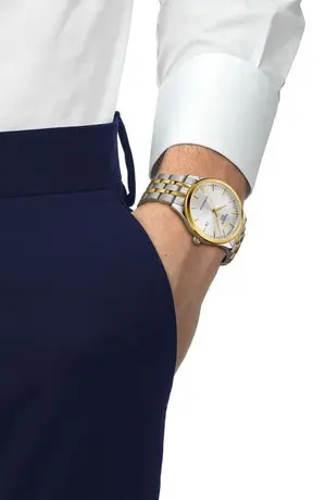 TISSOT Classic Dream Powermatic 80 Two-tone Bracelet Watch - Silver