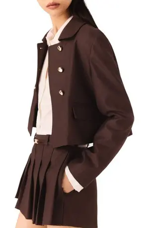 Maje Short Double-breasted Jacket