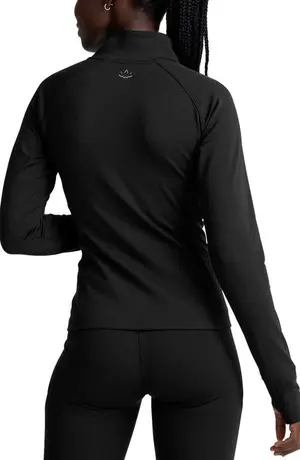 Beyond Yoga Pacer Fleece Quarter-zip Pullover - Black
