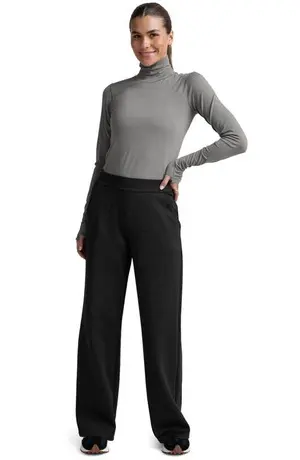 Beyond Yoga Luxeknit Turtleneck - Storm Gray Heather