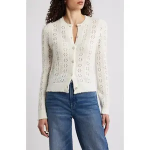 DÔEN Emery Pointelle Cardigan