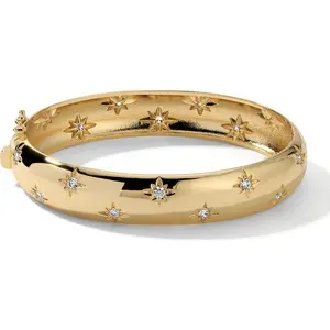 MIRANDA FRYE Celeste Cubic Zirconia Cuff Bracelet - Gold