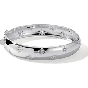MIRANDA FRYE Celeste Cubic Zirconia Cuff Bracelet - Silver