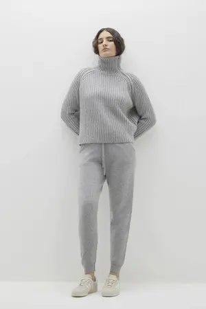 Naked Cashmere Aryana Cashmere Turtleneck Sweater - Shadow Heather
