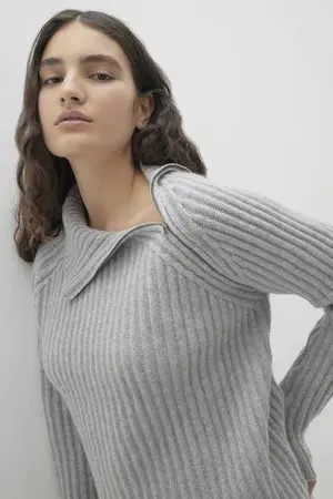 Naked Cashmere Aryana Cashmere Turtleneck Sweater - Shadow Heather