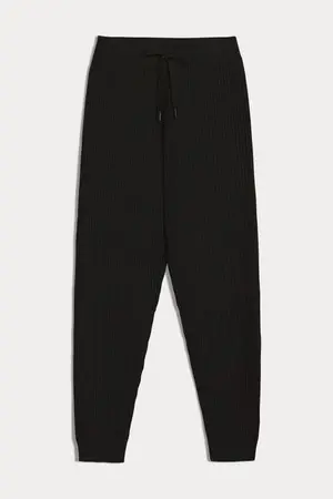 Naked Cashmere Heidi Ribbed Jogger Pant - Black