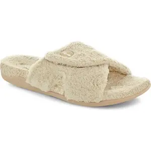 STRIVE Zoey Faux Fur Slippers - Nude