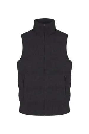 Naked Cashmere Cody Cashmere Puffer Vest - Charcoal