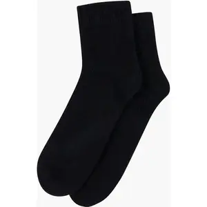 Naked Cashmere Micah Cashmere Ankle Socks Black