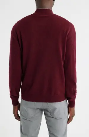 Scott Barber Cashmere Half Zip Pullover