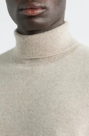 Scott Barber Cashmere Turtleneck - Sand