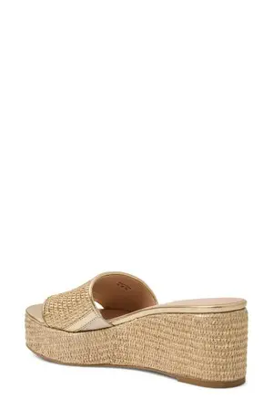 Jack Rogers Bay Platform Wedge Sandal - Gold