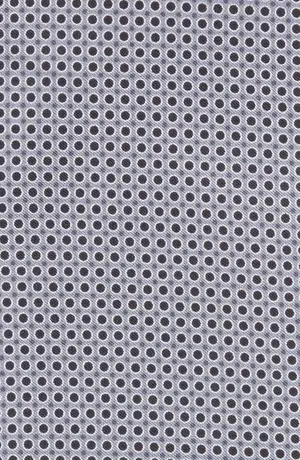 Nordstrom Quatrefoil Silk Pocket Square - Grey/black