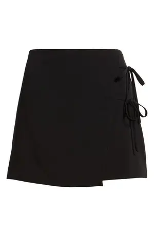 Bp. Tie Faux Wrap Skort