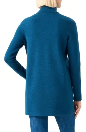 Akris Stretch Virgin Wool Sweater Jacket