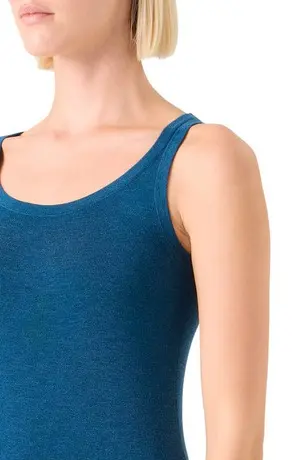 Akris Fitted Virgin Wool Sweater Tank - Teal