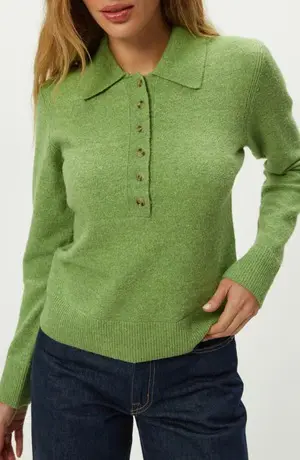 Michael Stars Margie Polo Sweater