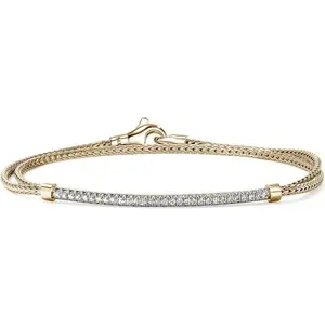 John Hardy Jh Essential Pavé Wrap Bracelet - 14k Gold