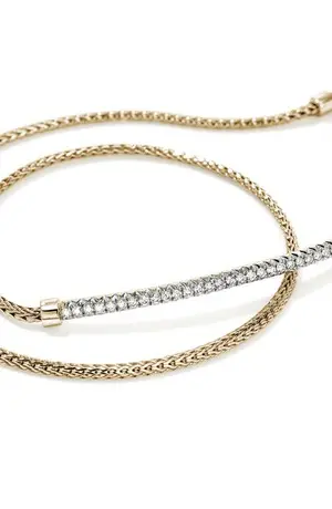 John Hardy Jh Essential Pavé Wrap Bracelet